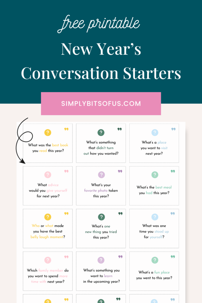 Free New Year’s Conversation Starters - Simply Bits of Us