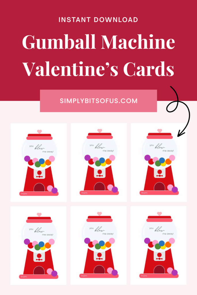 Bubble Gum Valentine Cards